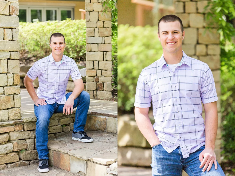 Cole's Senior Guy Session at Grapevine Botanical Gardens — DeAndra ...