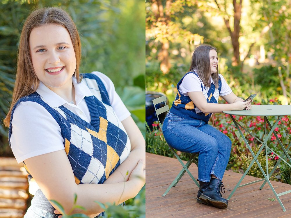 Alexis' Senior Girl Session at the Grapevine Botanical Gardens ...