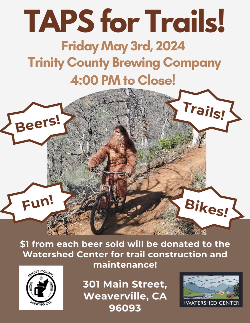 TAPS for TRAILS Fundraiser! — The Watershed Research & Training Center
