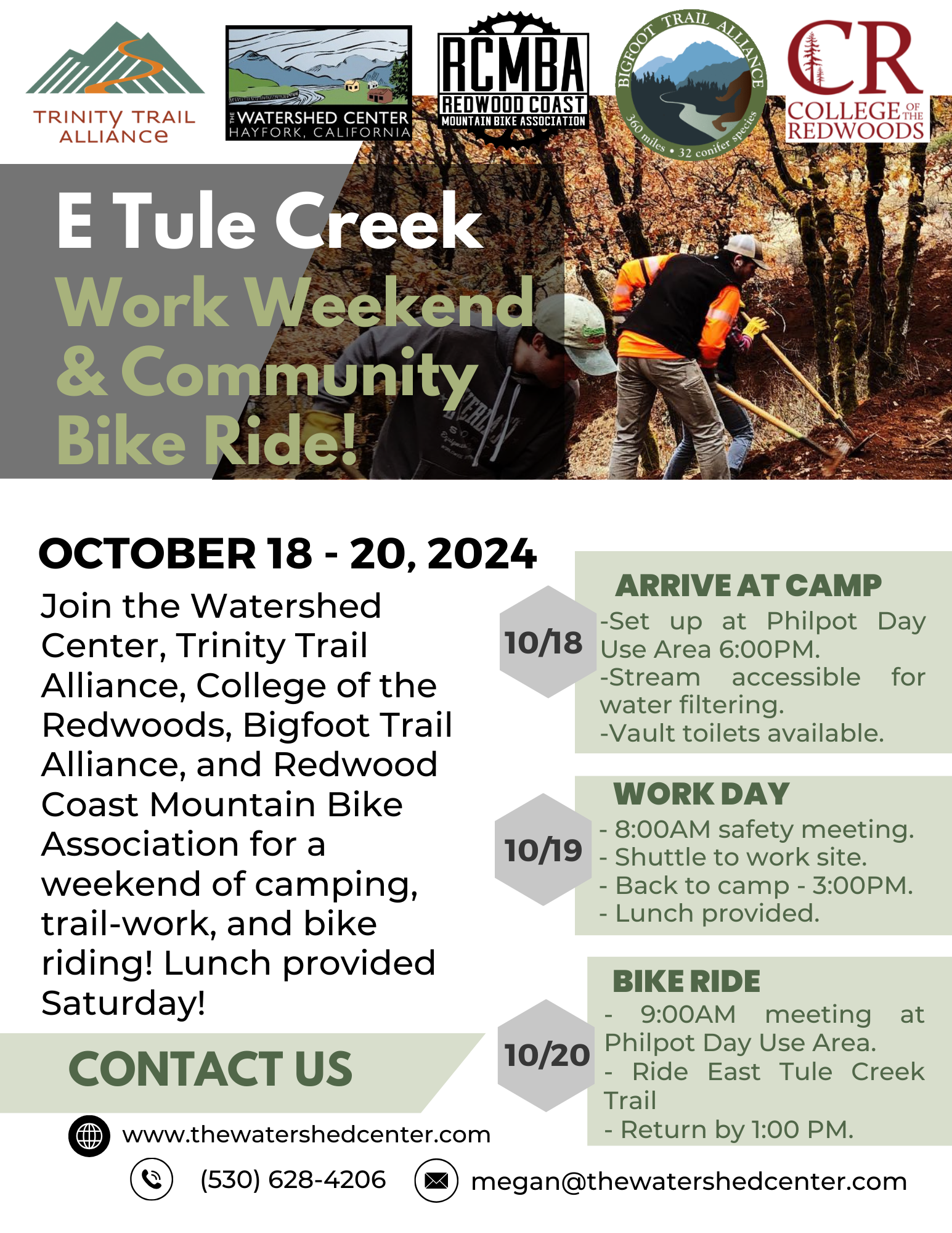 East Tule Creek Work Weekend — The Watershed Research & Training Center
