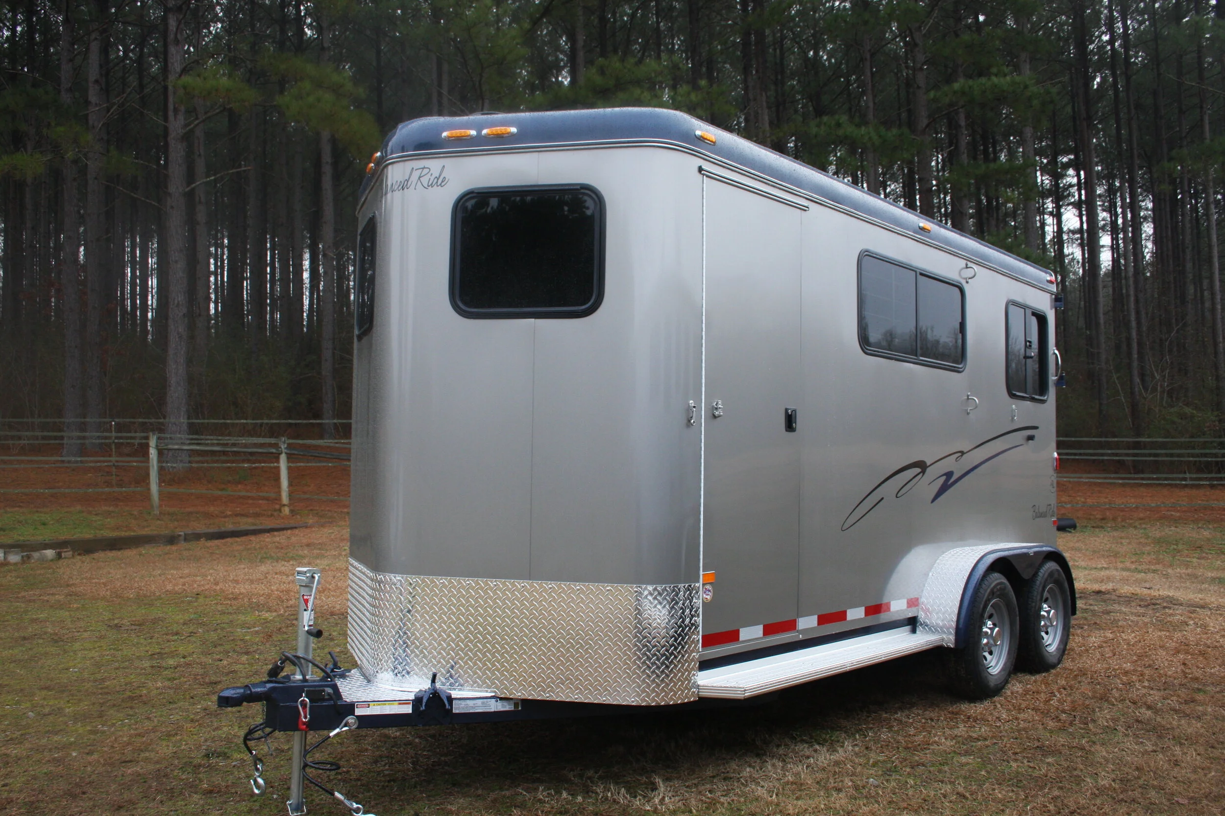 2 Horse Bumper Hitch Side Load “Sport” — Balanced Ride Trailers