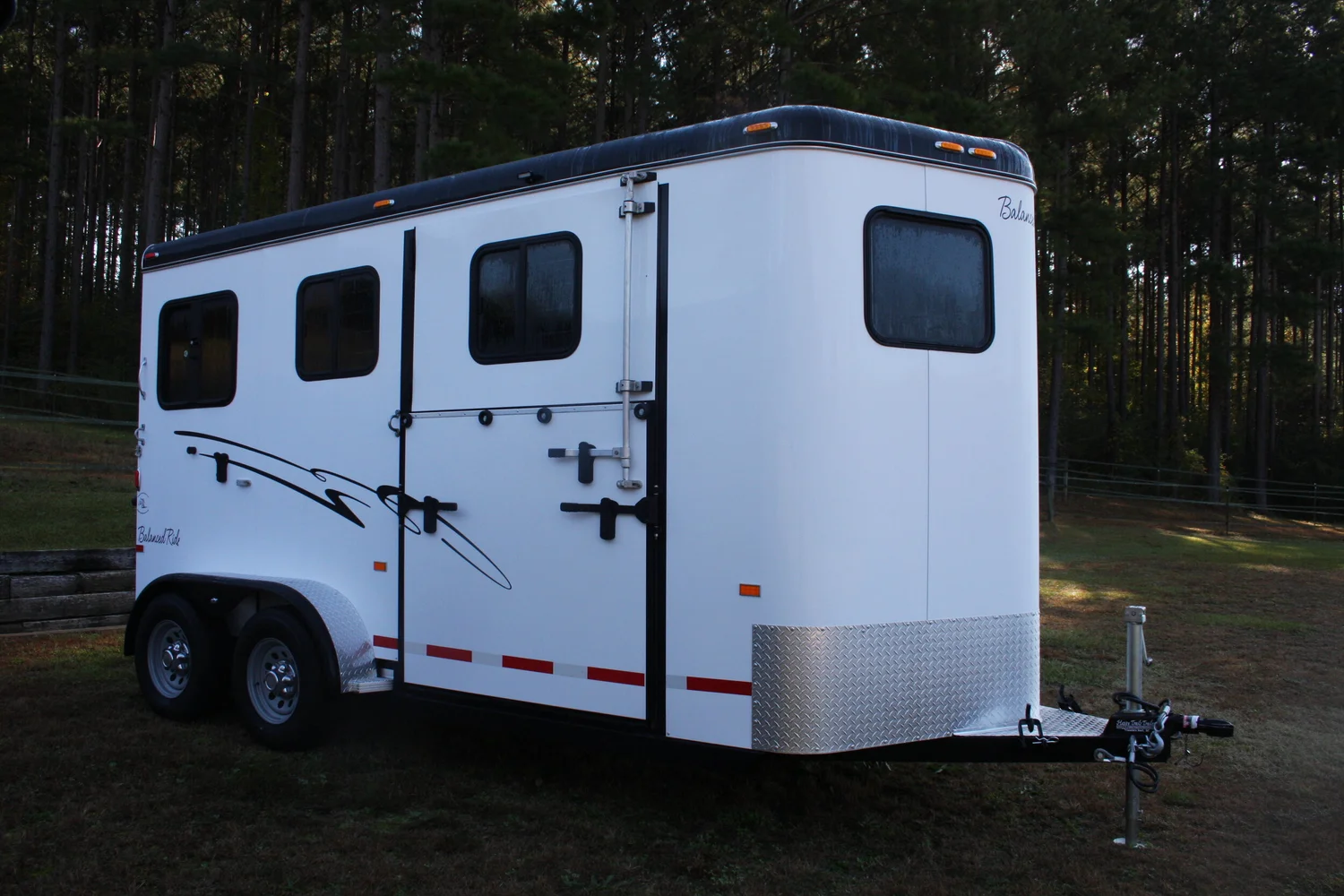2 Horse Bumper Hitch Side Load “Sport” — Balanced Ride Trailers