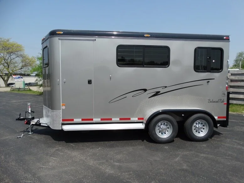 2 Horse Bumper Hitch Side Load “Sport” — Balanced Ride Trailers