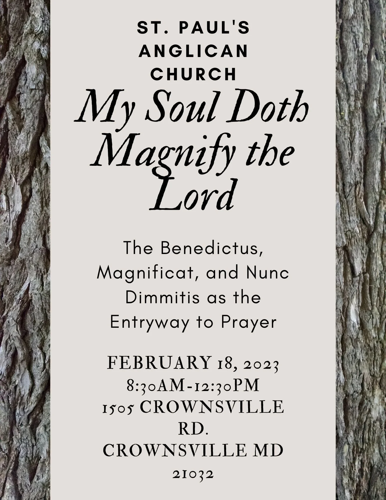 Retreat: "My Soul Doth Magnify the Lord: The Benedictus, Magnificat ...