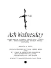 Ash Wednesday Service — St. Paul's Anglican Church Crownsville, Maryland