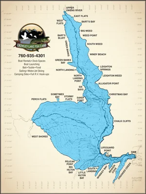 Need a map of the area? Download maps of Crowley Lake Fish Camp ...