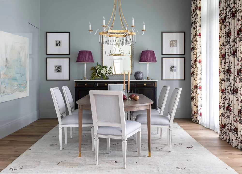 Blue Dining Room Table