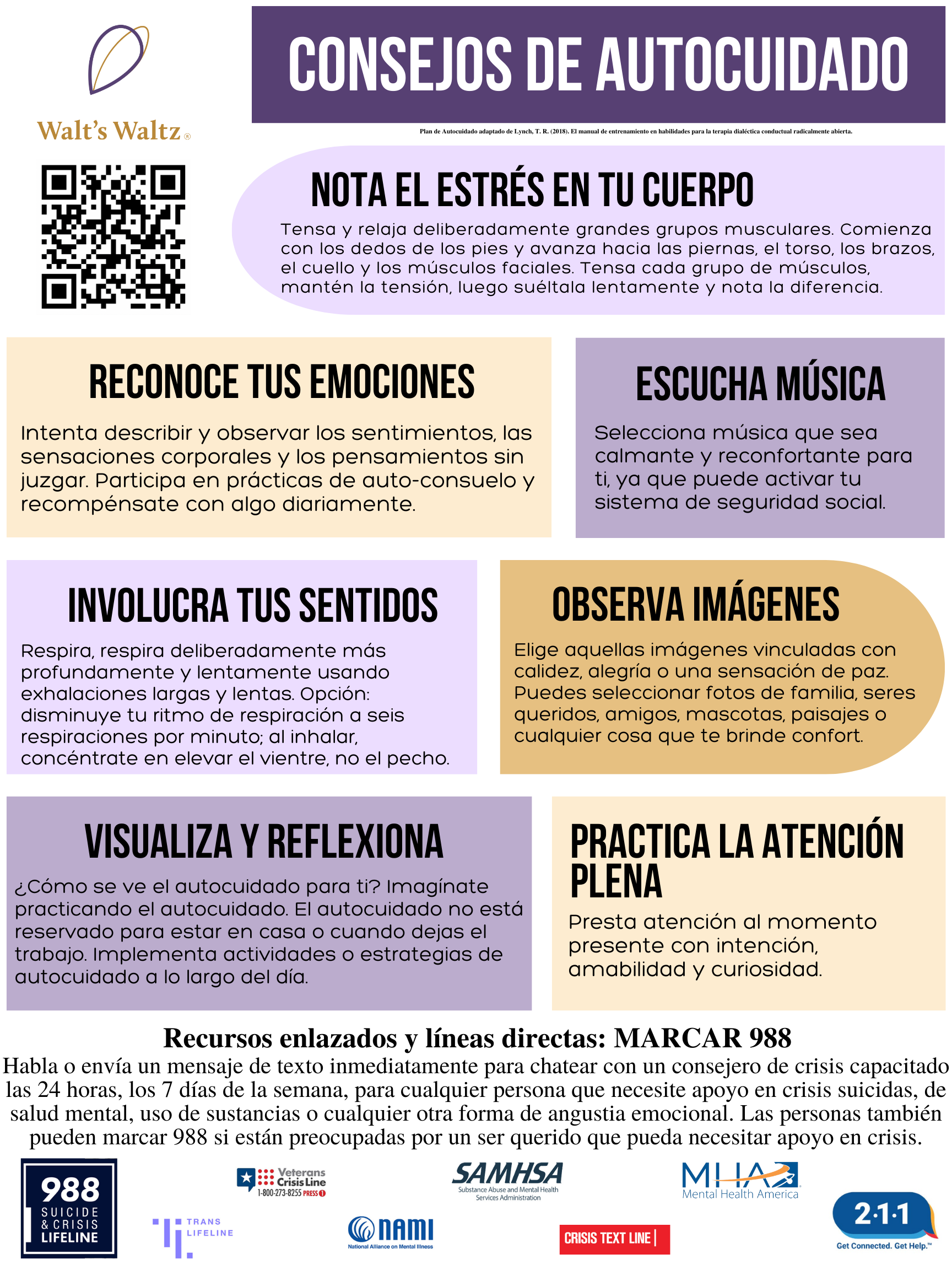 Self-Care Tips — Walt's Waltz