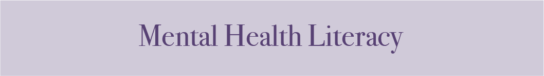 Mental Health Literacy — Walt's Waltz