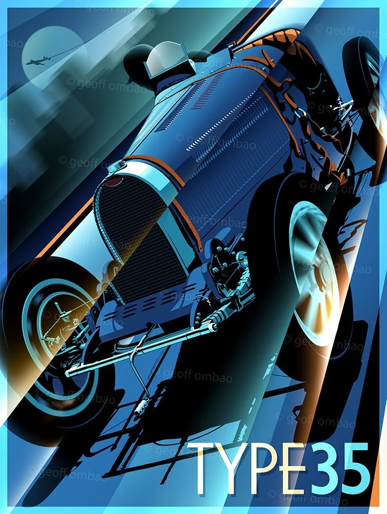 carbureted: classic car art