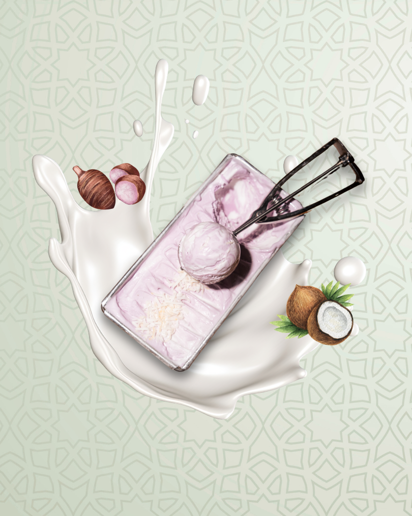 Taro Coconut Swirl | Gelato Ice Cream — Momolato