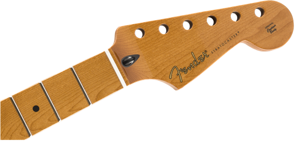 ROASTED MAPLE STRATOCASTER® NECK, MAPLE, FLAT OVAL SHAPE — Show Me Guitars