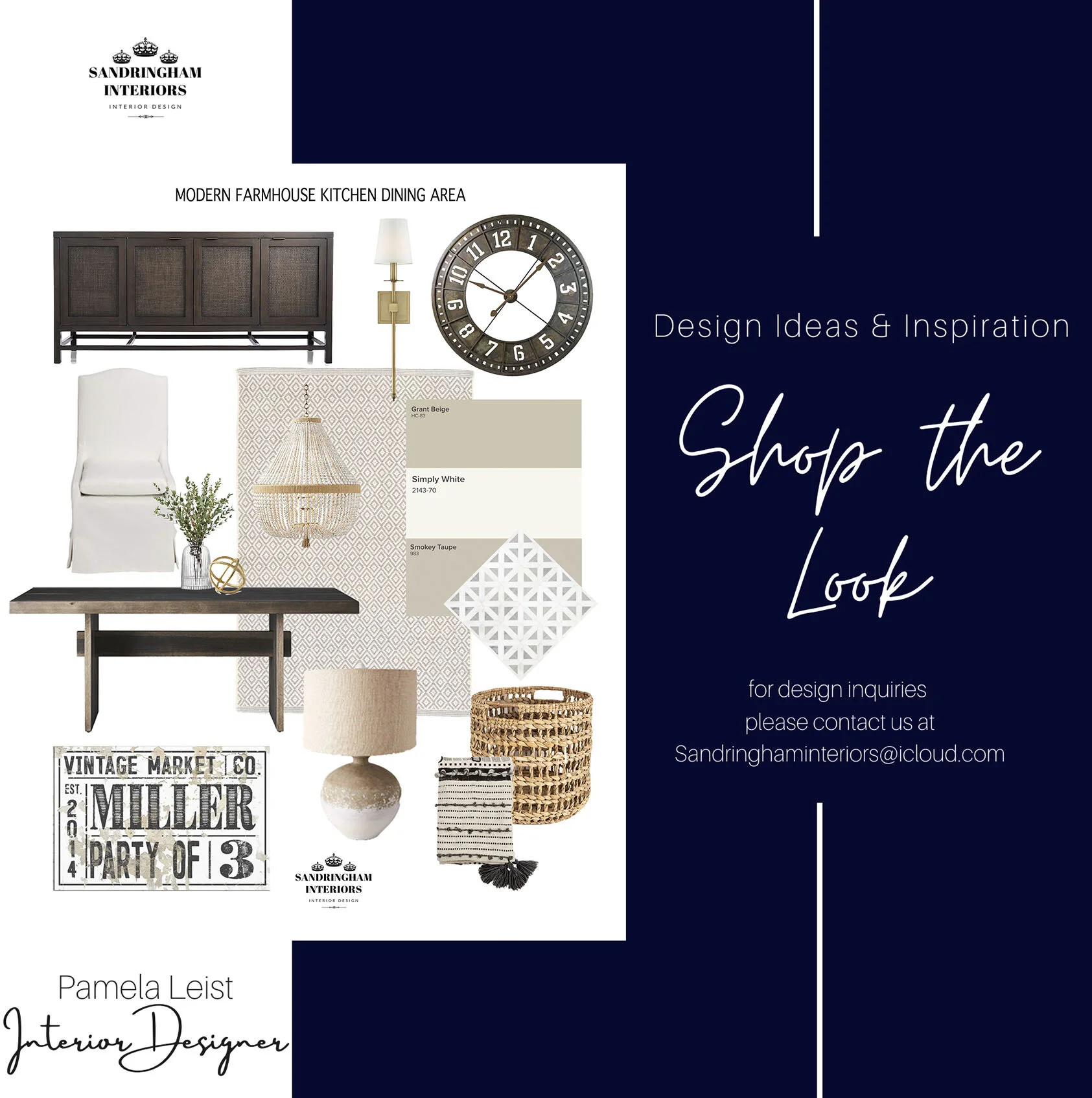 FREE Shoppable Design Concept Boards — Sandringham Interiors