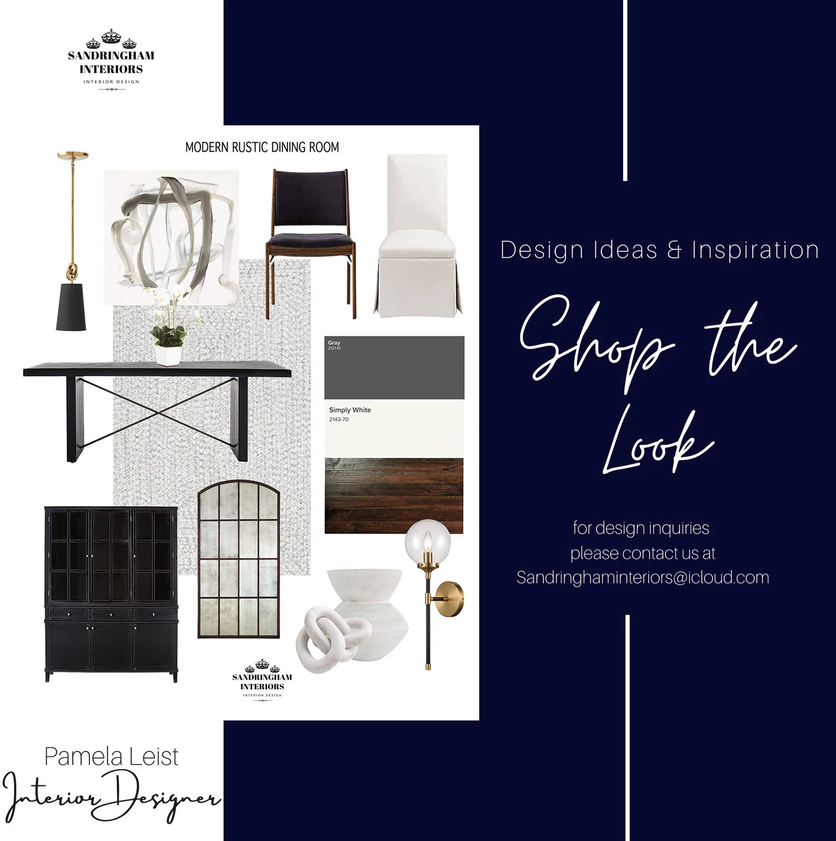 FREE Shoppable Design Concept Boards — Sandringham Interiors