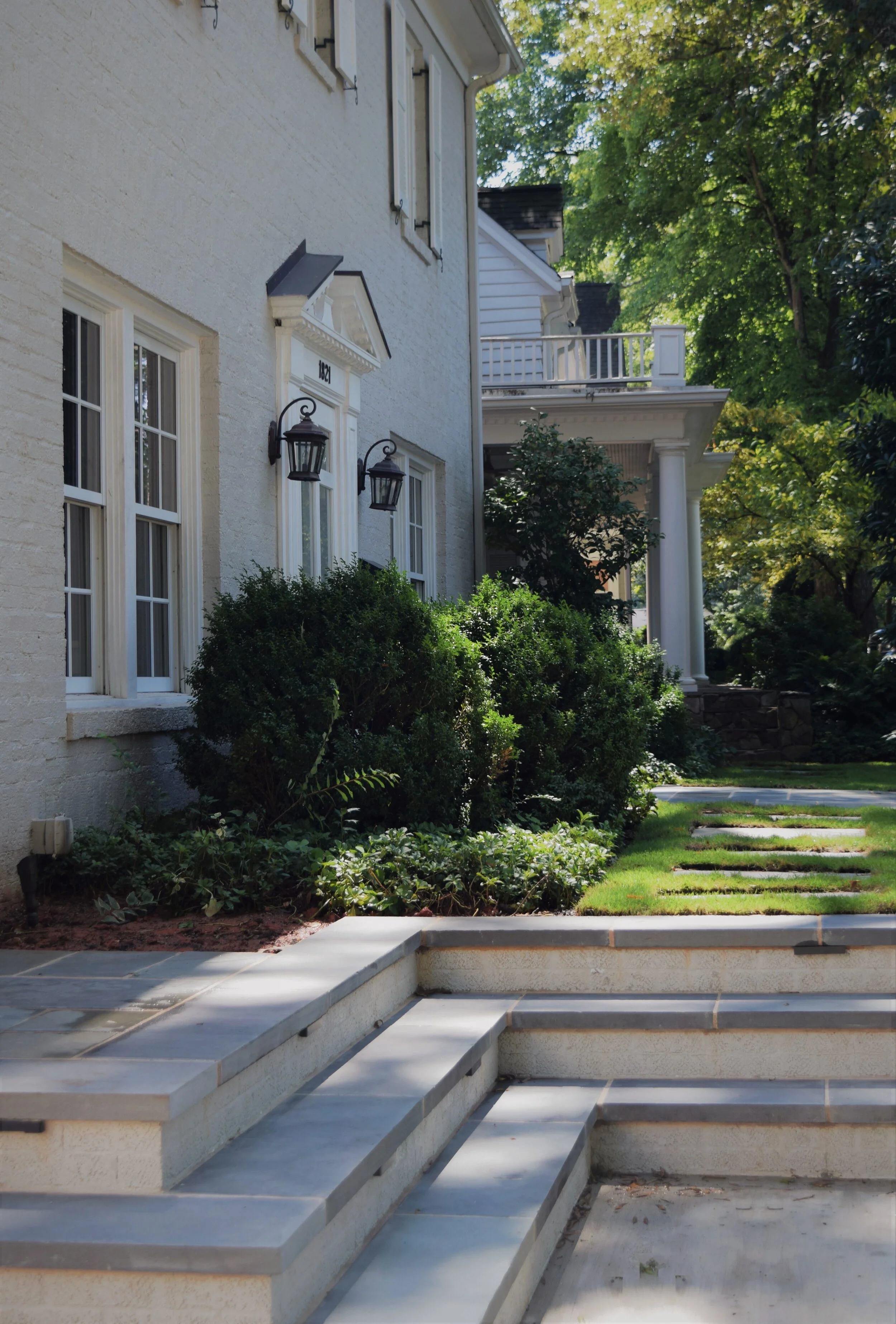 Peek Into a Driveway Expansion, Side Entrance & Path Project — Concepts ...