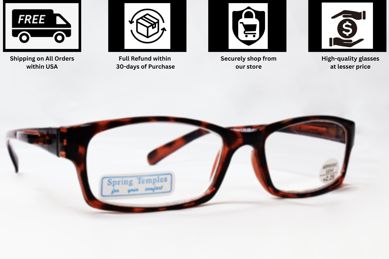 Opti-Clip: Reading Glasses - Patented Product