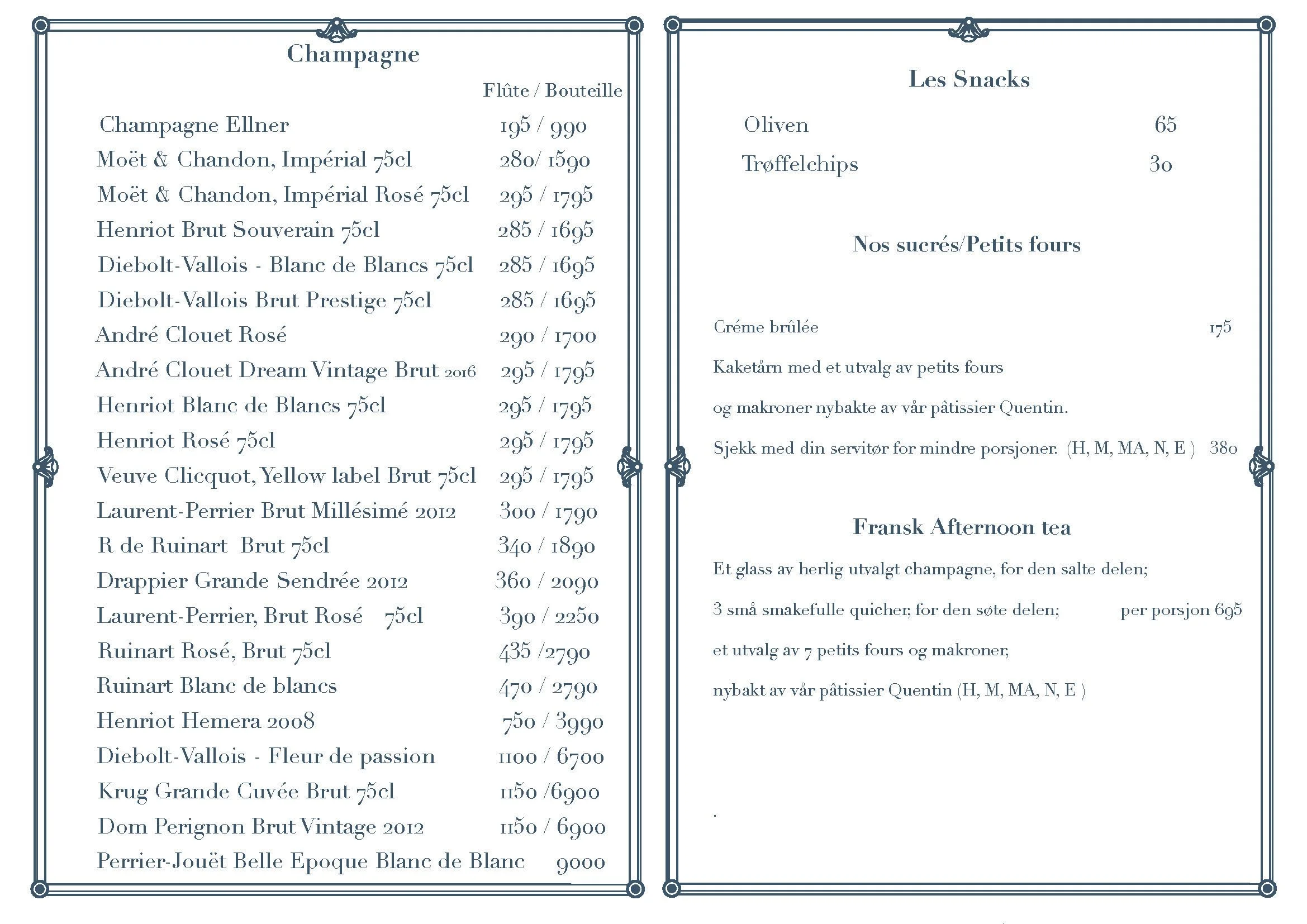 Wine & Champagne Parlour – Chat D'Or