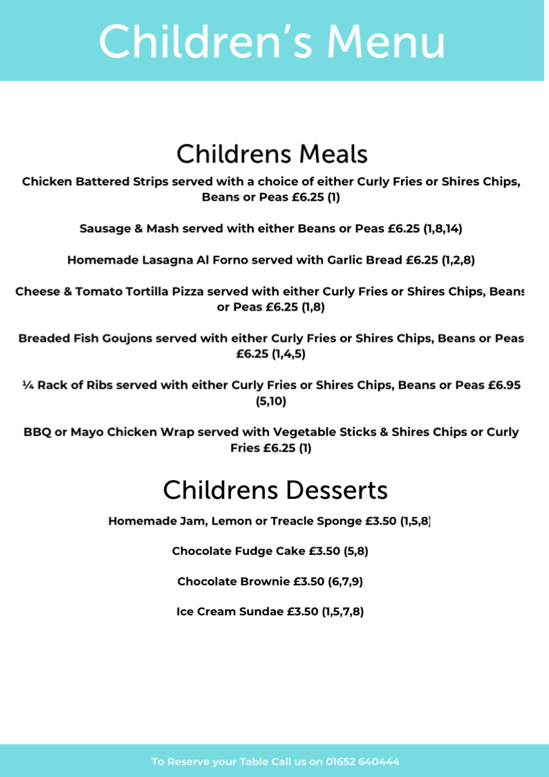 The Shires Menu — the shires pub and restaurant