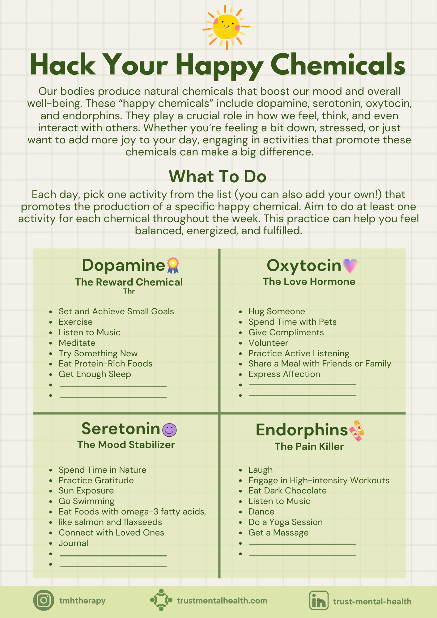 Coping Strategies Worksheets | Trust Mental Health