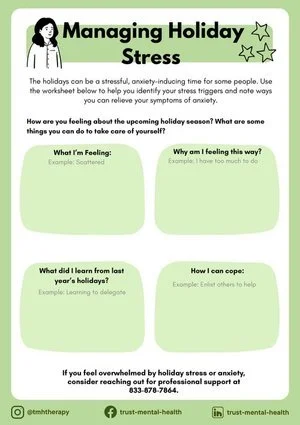 Coping Strategies Worksheets | Trust Mental Health