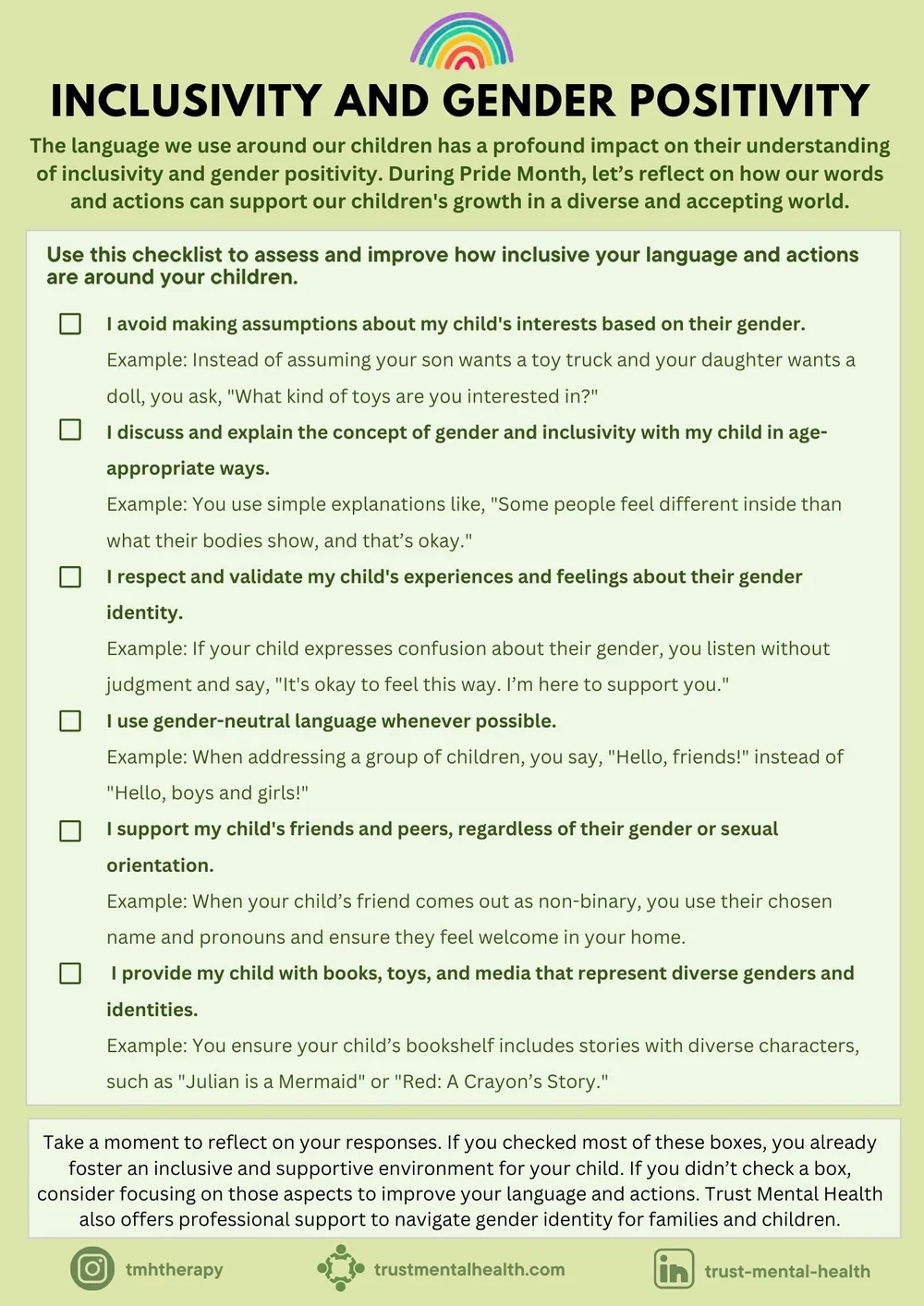 Self-Reflections Worksheets | Trust Mental Health