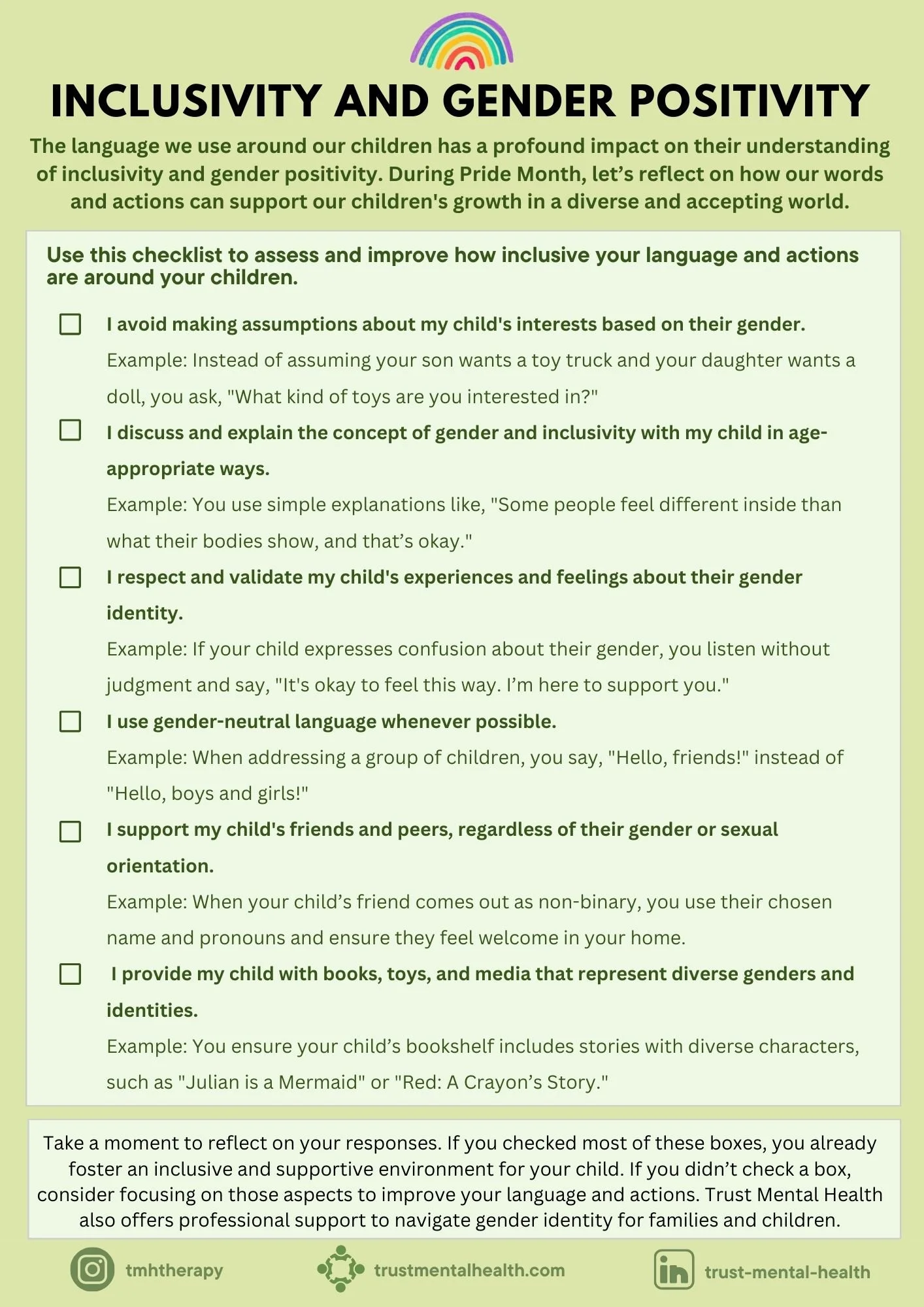 Self-Reflections Worksheets | Trust Mental Health