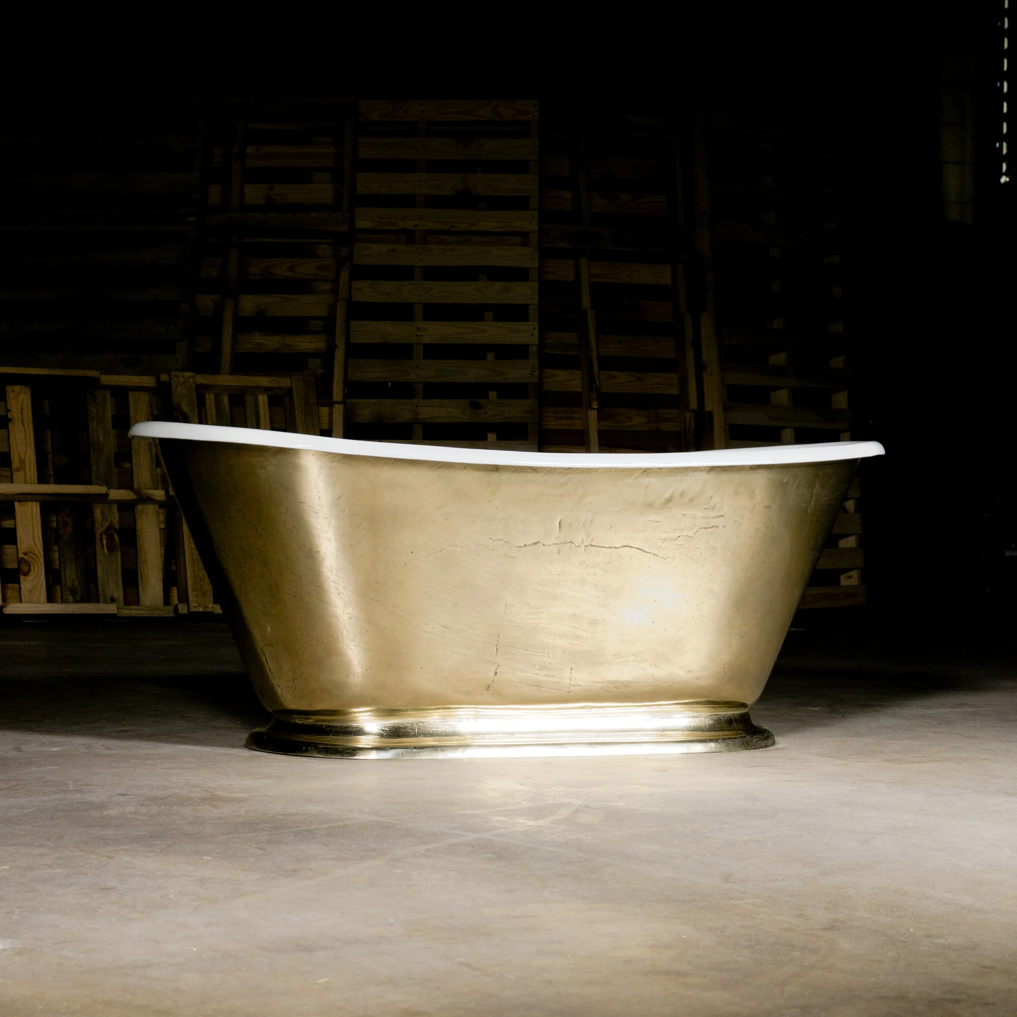No. 29 - The 60" Petit Bateau, Polished Brass with Drain and Overflow ...