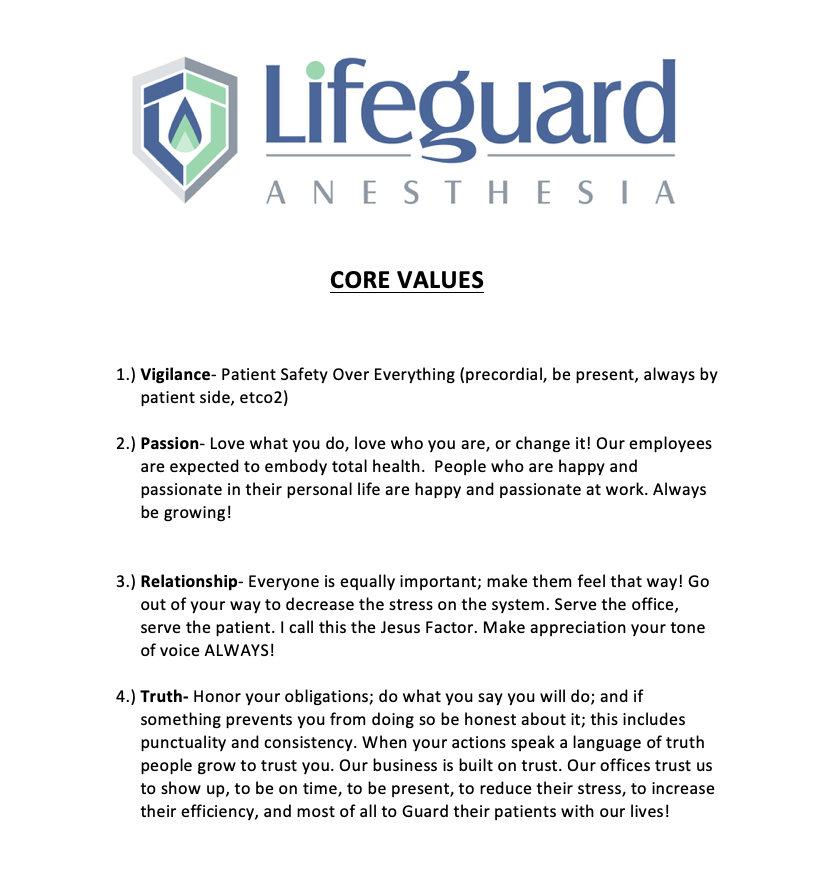 Services — Lifeguard Anesthesia