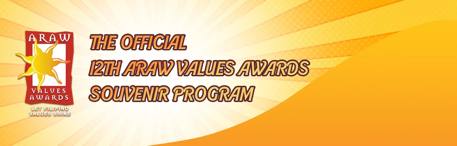 Souvenir Program — Araw Values Awards