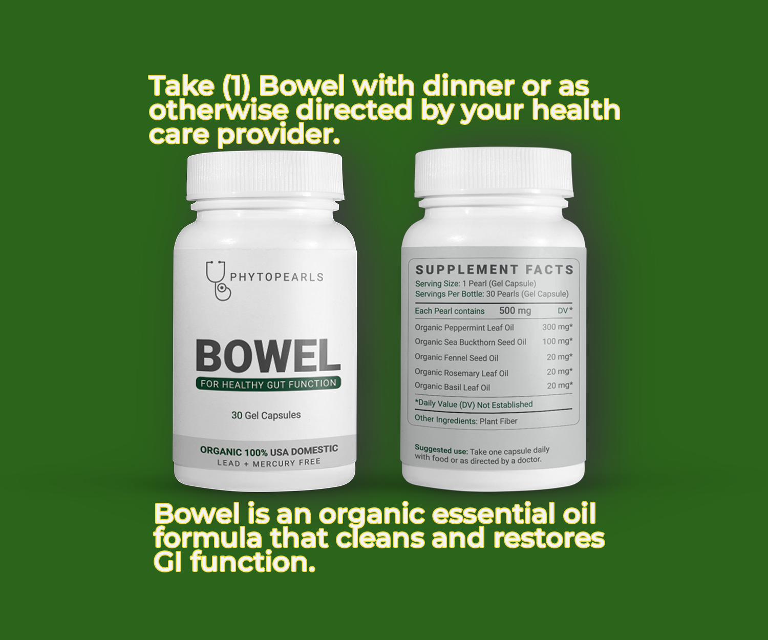 Bowel Formula Sample Directions — Perfect Balance