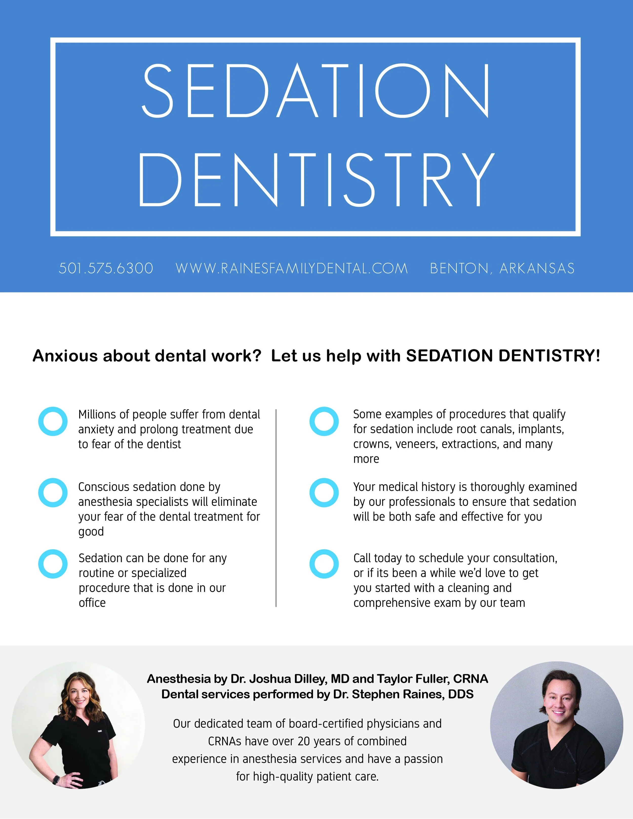 Sedation Dentistry — Raines Family Dental
