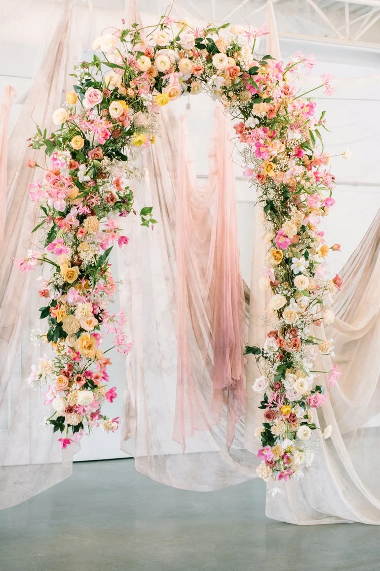 A Custom Spring Backdrop at a Regency Inspired Wedding — The LOVLI ...