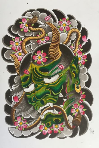 Yokai — Japanese Tattoo Meanings — Red Crowned Tattoo