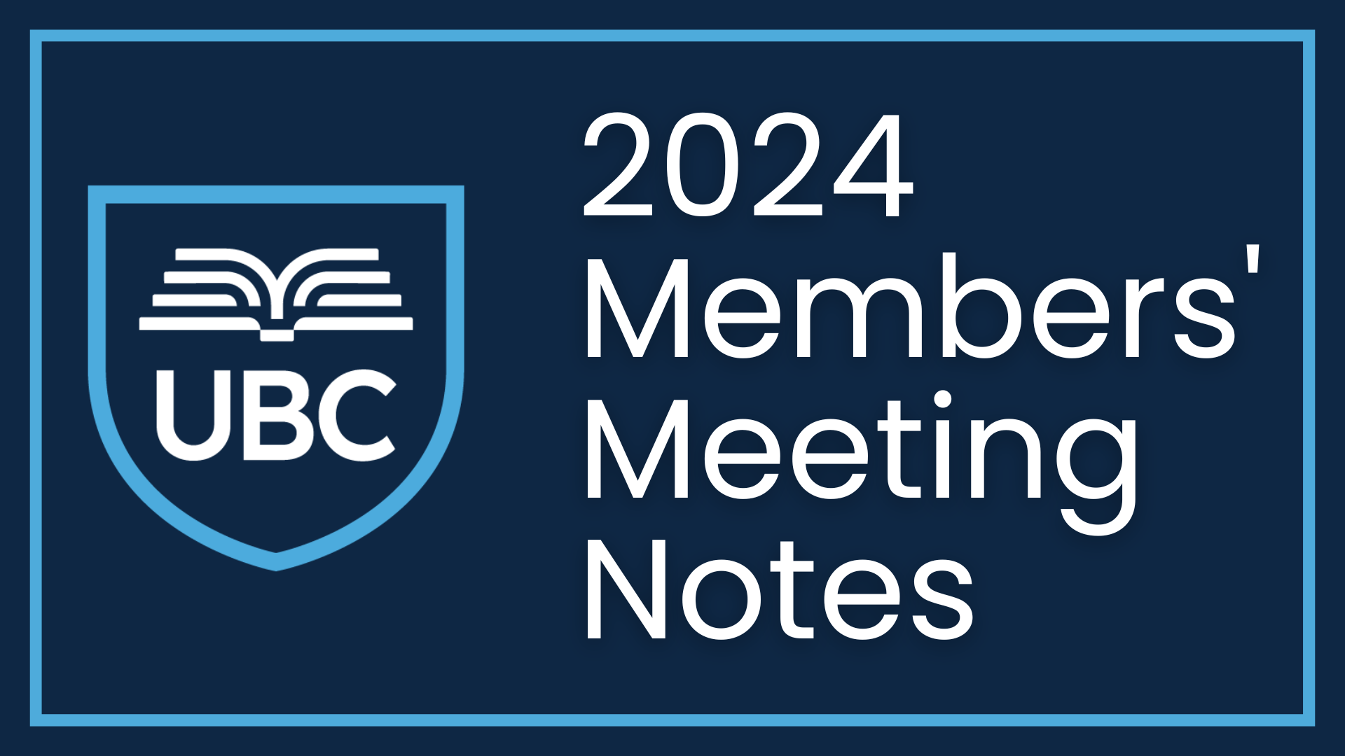 Members' Meeting Minutes — University Baptist Church