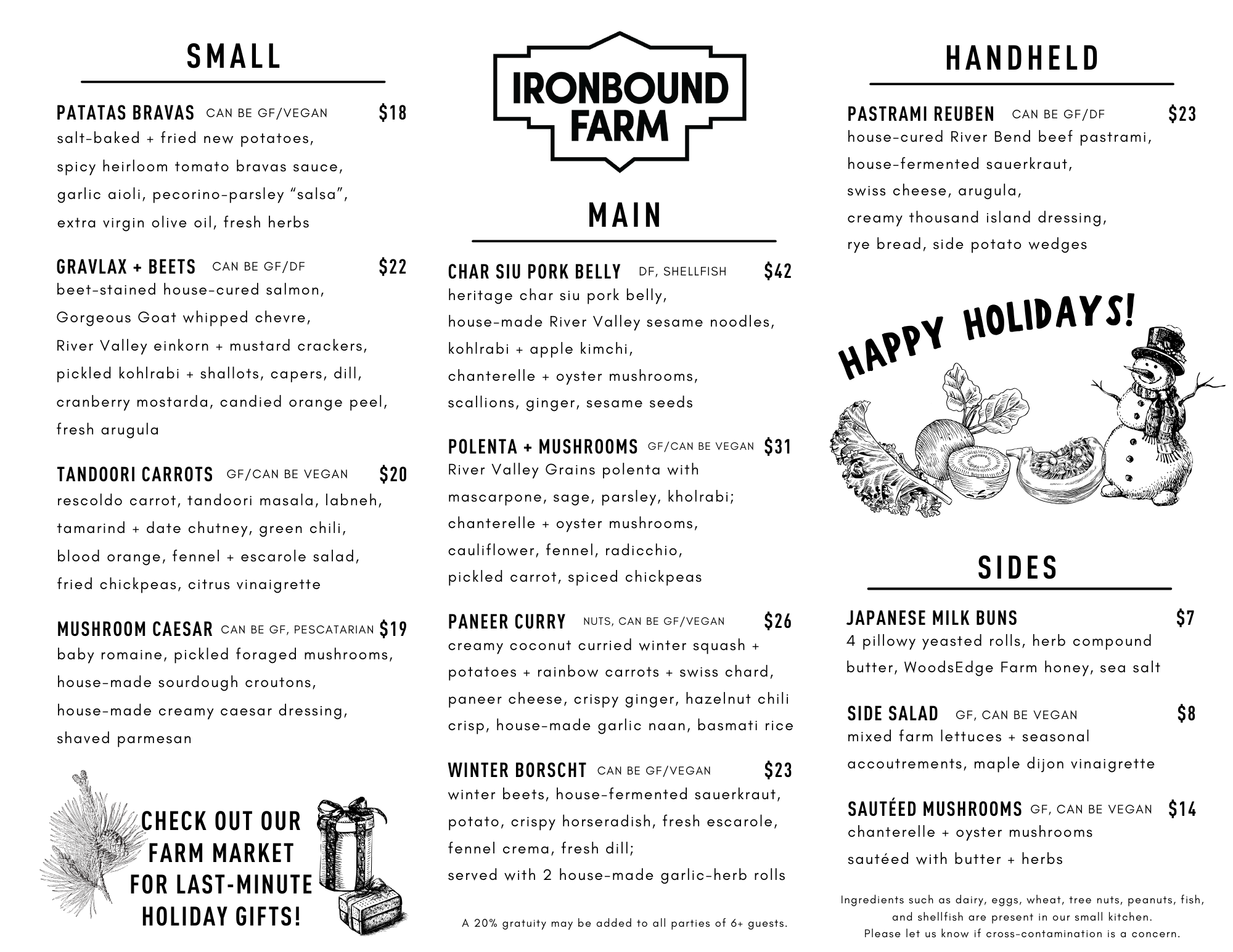 Ironbound Cider Garden Menu — Ironbound Farm and Ciderhouse