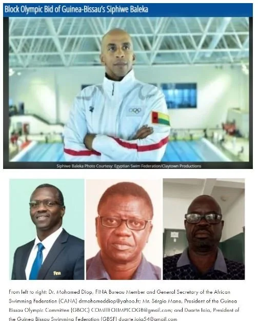 Will Siphiwe Baleka and the Guinea Bissau Swimming Federation be ...