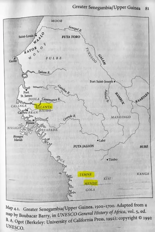 MISSING MIDDLE PASSAGE DOCUMENTS: THE CONSEQUENCE FOR BALANTA, MENDE ...
