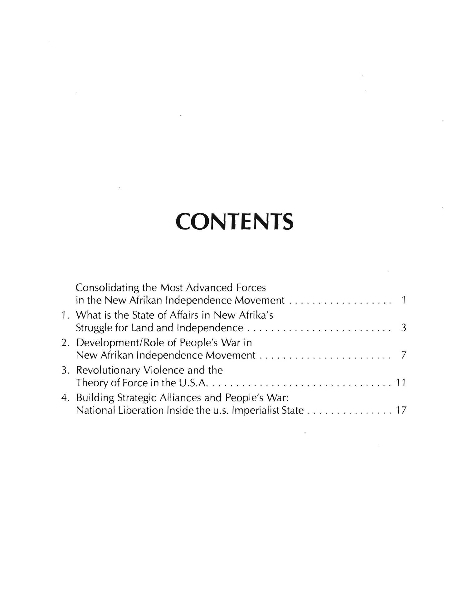 Revolutionary Action Movement (RAM) Reader