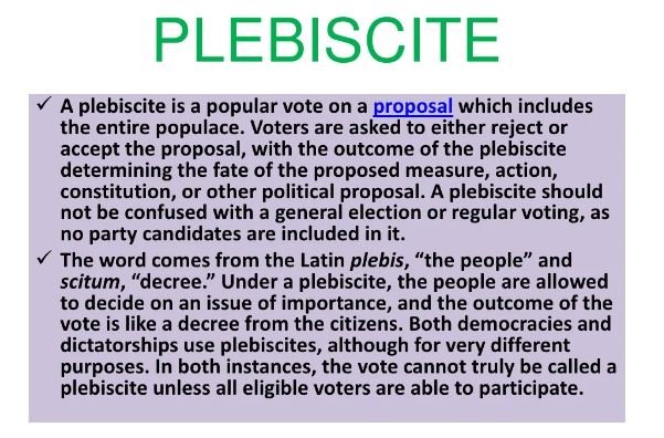 TOWARDS A PLEBISCITE FOR SELF DETERMINATION OF THE AFRO DESCENDANT ...