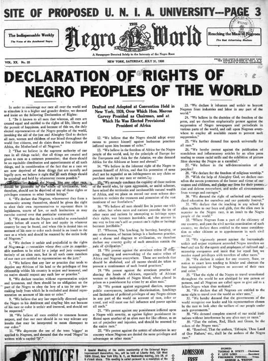 CELEBRATING THE INTERNATIONAL DAY FOR PEOPLE OF AFRICAN DESCENT AND THE ...
