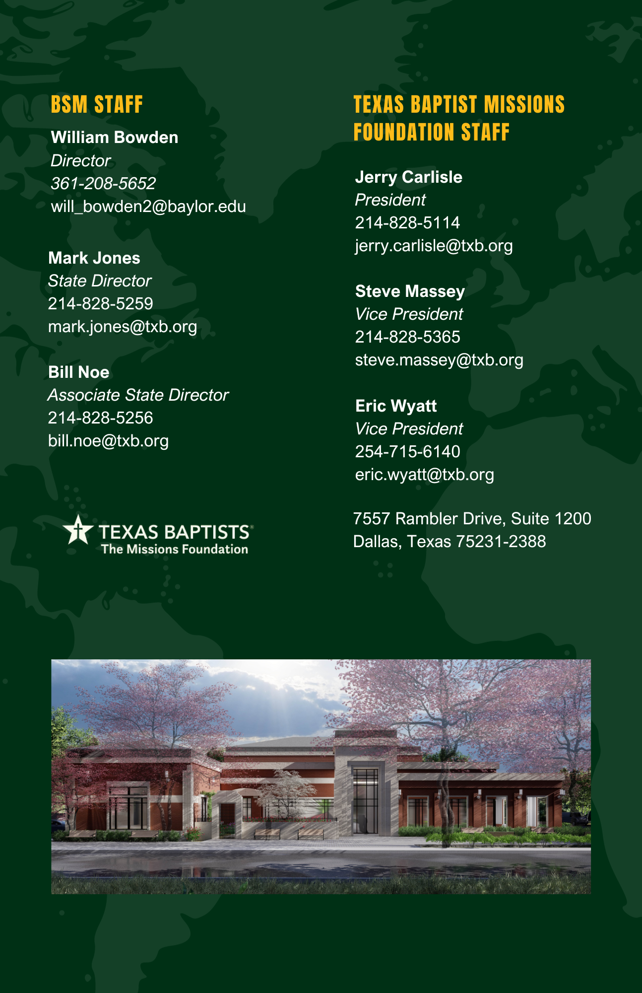 BSM Building Fund — Baylor BSM