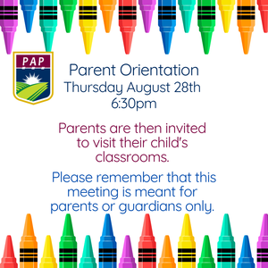 Mandatory Parent Orientation Meeting — Poverello Of Assisi Preschool