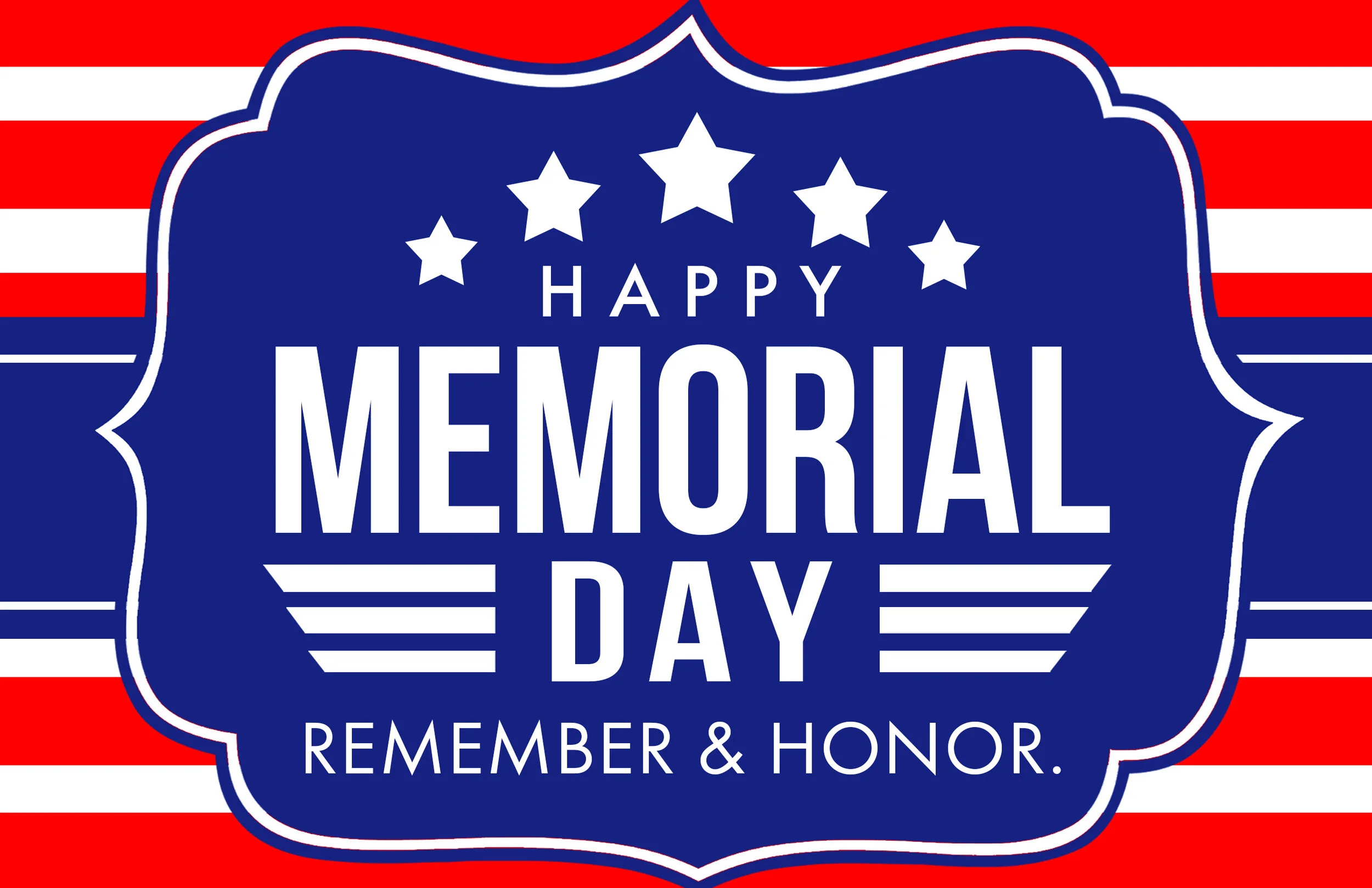 Memorial Day Cart Decoration Signs — Senior Living Media