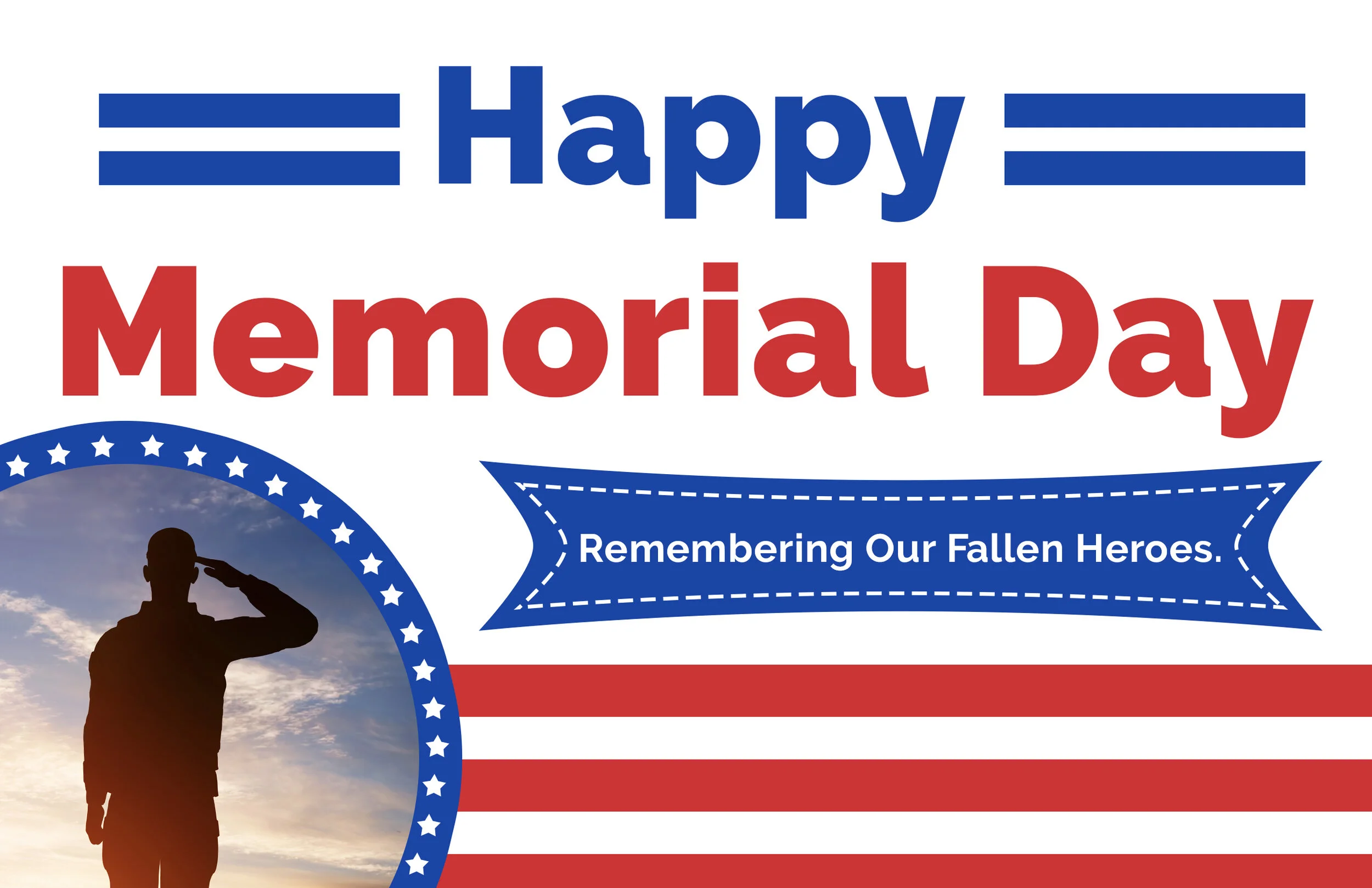 Happy Memorial Day Sign
