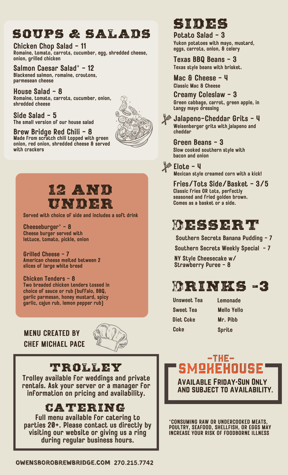 Menus — The Brew Bridge