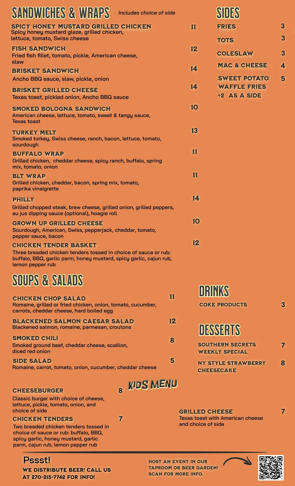 Menus — The Brew Bridge