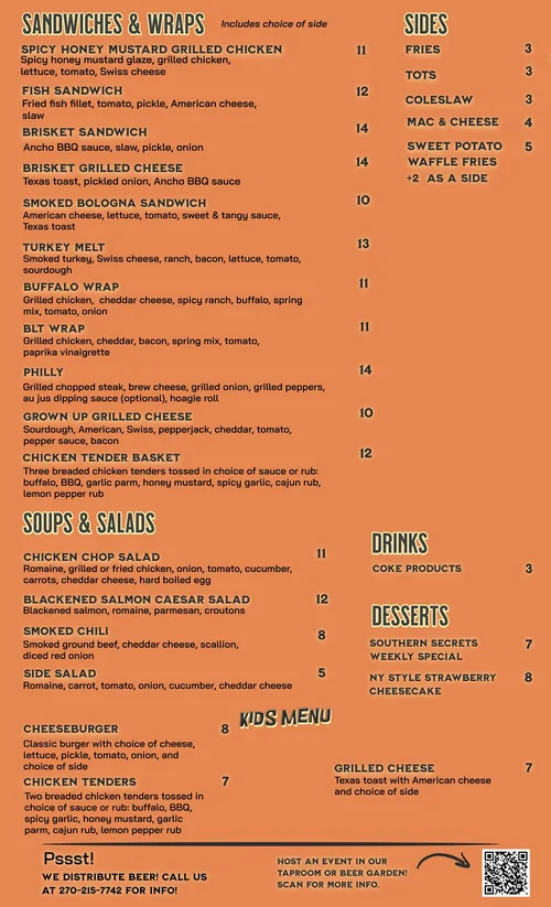 Menus — The Brew Bridge