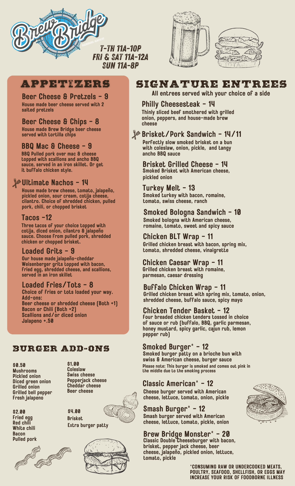 Menus — The Brew Bridge