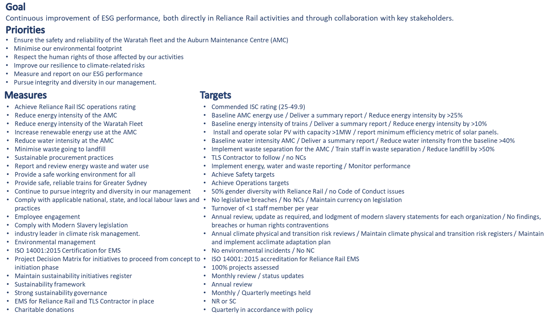 Services 3 — Reliance Rail