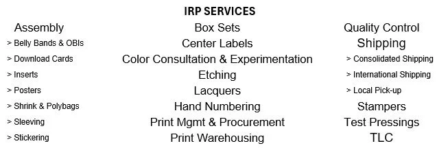About Us — INDEPENDENT RECORD PRESSING (IRP)